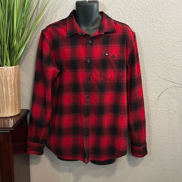 Obey | Shirts | Rb4obey Plaid Flannel Long Sleeve Buttondown Medium ...